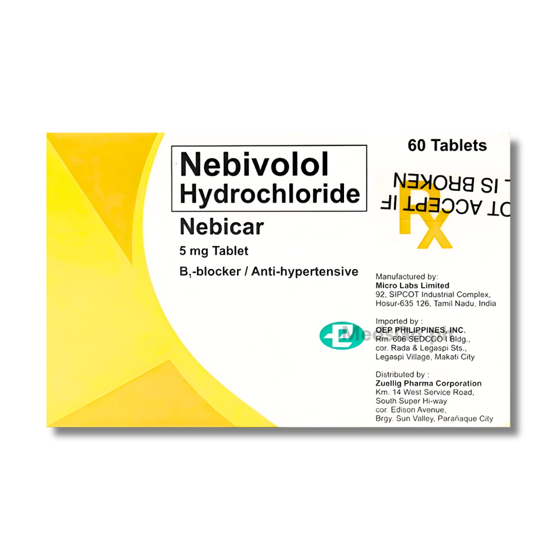 NEBICAR Nebivolol 5mg - 1 Tablet price in the Philippines | MedsGo Pharmacy