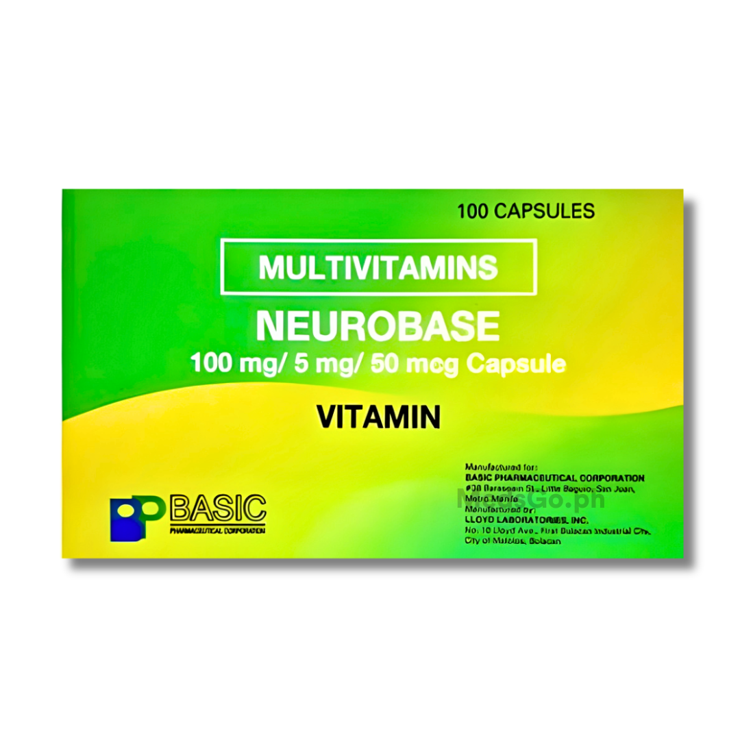 NEUROBASE Vitamin B Complex 100mg / 5mg / 50mcg - 1 Capsule price in ...