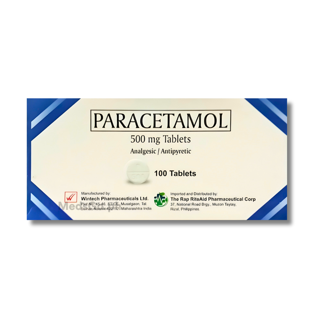 WINTECH Paracetamol 500mg - 1 Tablet price in the Philippines | MedsGo ...