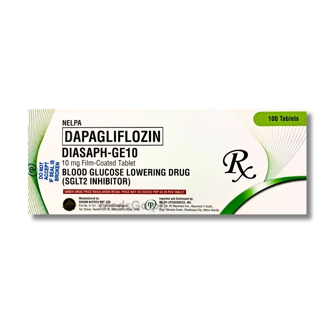 DIASAPH-GE10 Dapagliflozin 10mg - 1 Tablet price in the Philippines ...