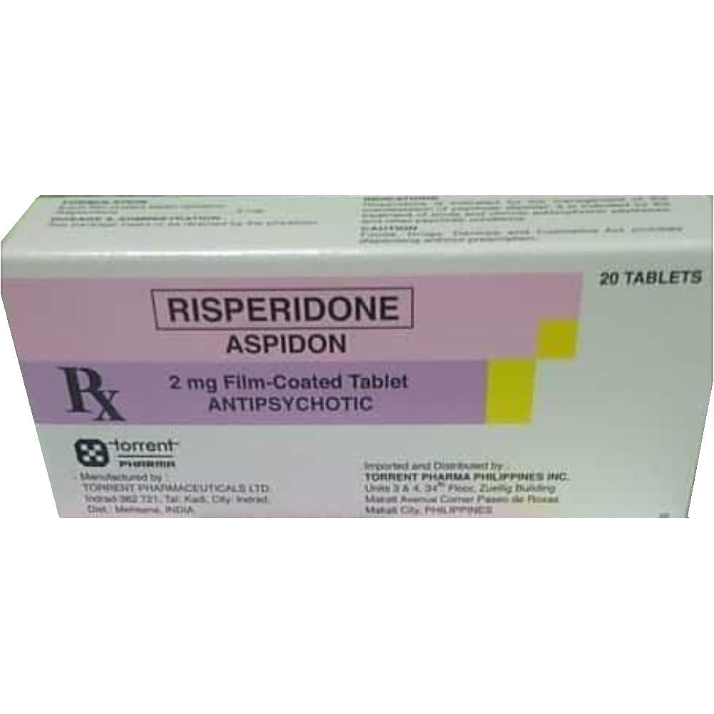 Buy Aspidon risperidone 2mg film-coated tablet 1's online with MedsGo ...
