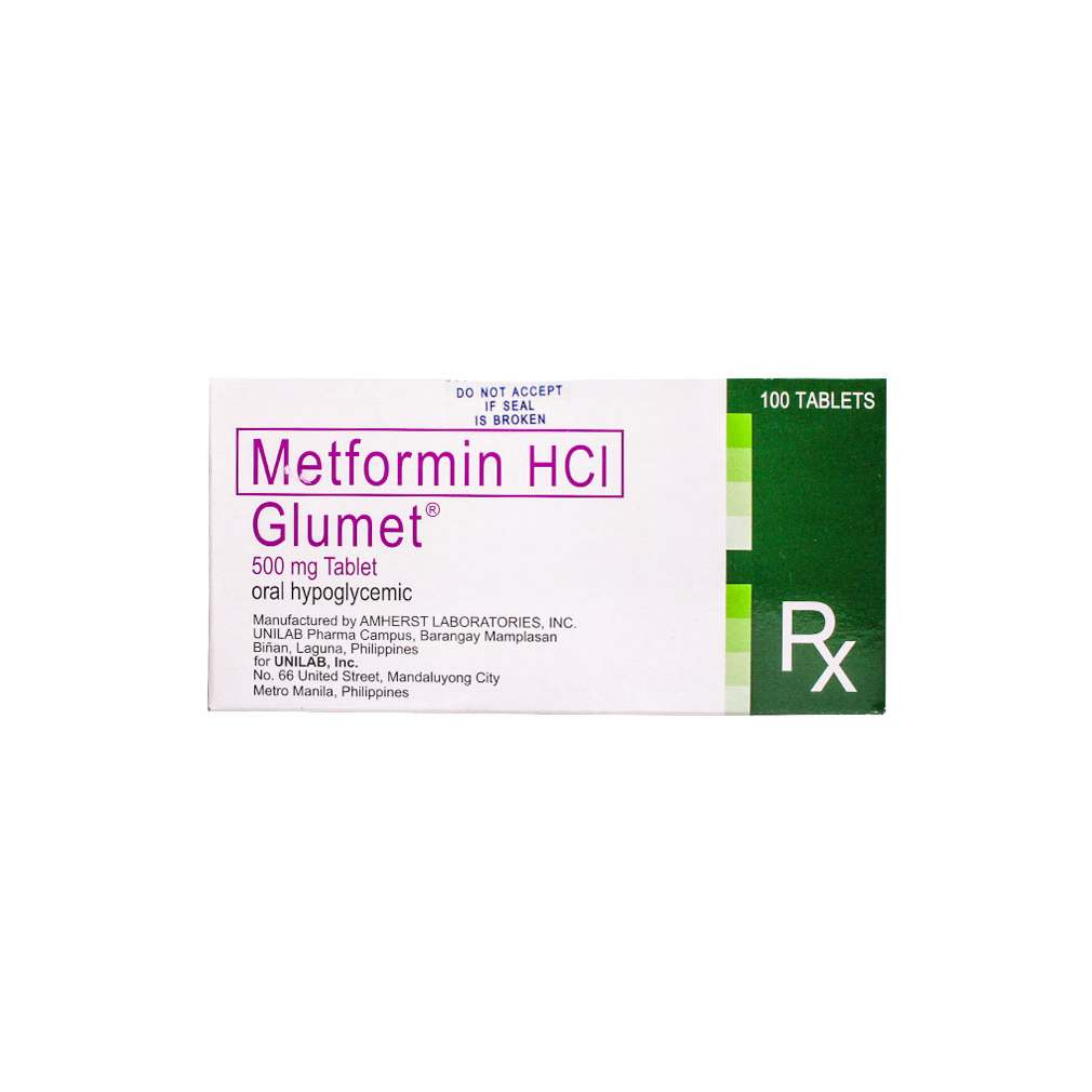 GLUMET Metformin Hydrochloride 500mg Tablet 100's price in the ...