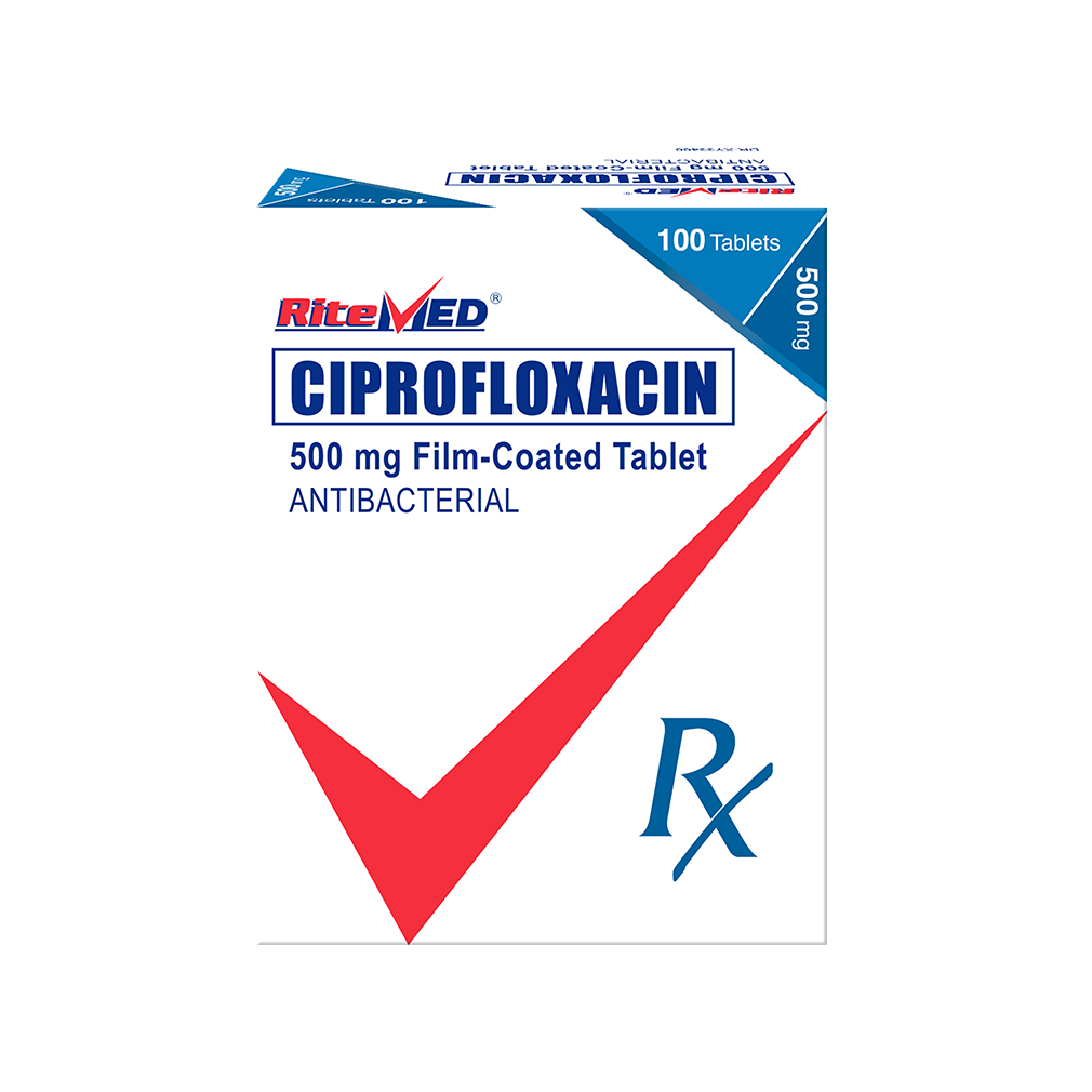 RITEMED Ciprofloxacin 500mg Film-Coated Tablet 100's price in the ...