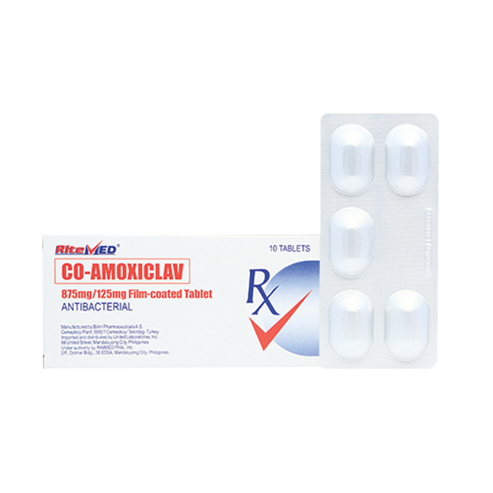 RITEMED Co-Amoxiclav 1g Film-Coated Tablet 10's price in the ...