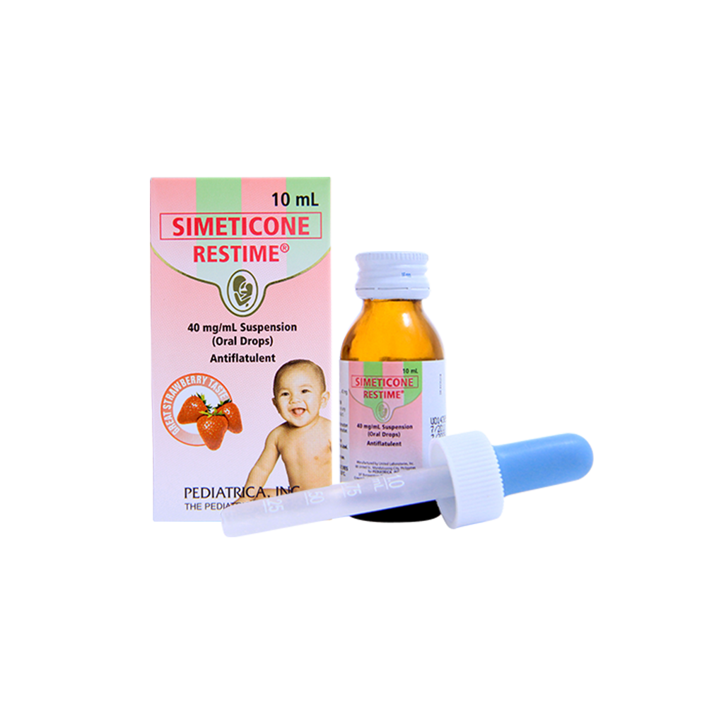 RESTIME Simethicone 40mg / mL Suspension (Oral Drops) 10mL Strawberry ...