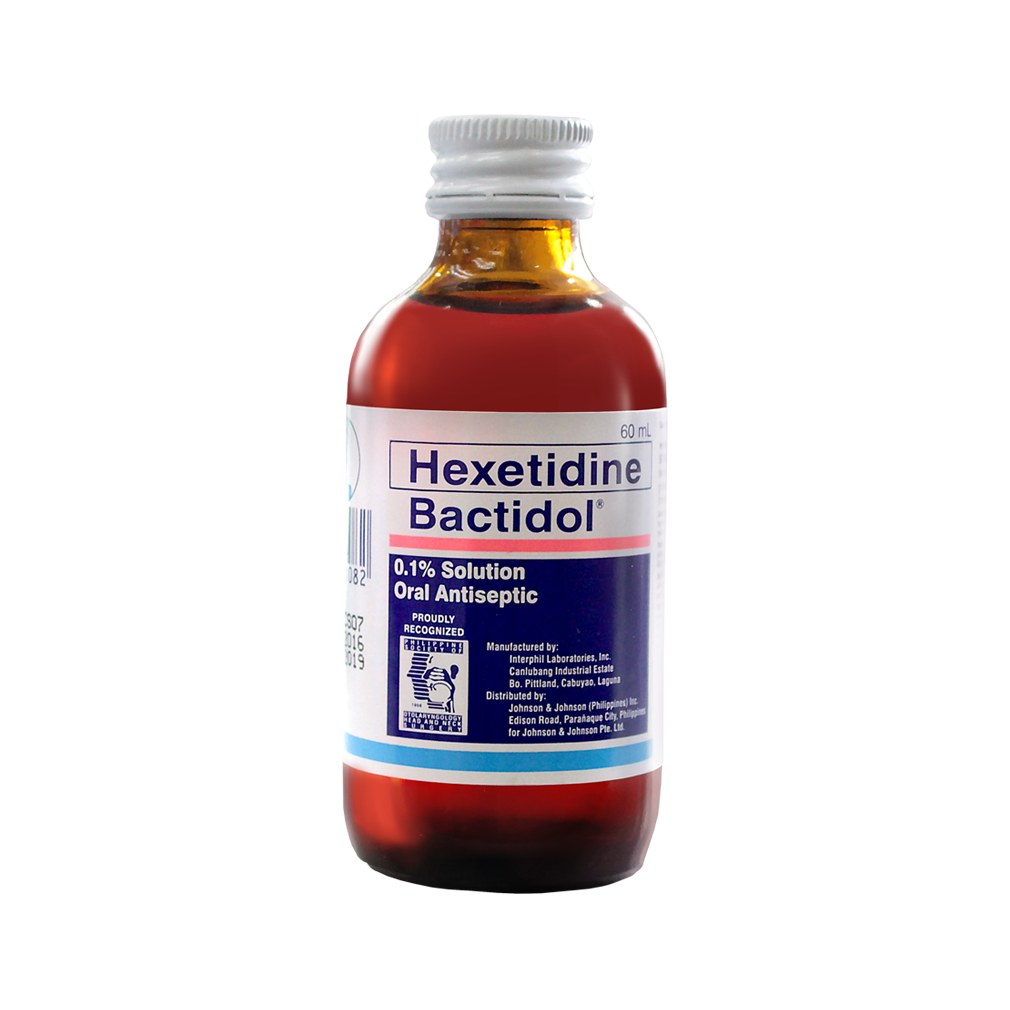 BACTIDOL Hexetidine 0.1% Solution 60mL price in the Philippines ...
