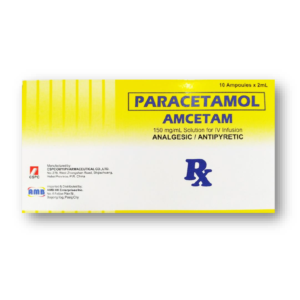 AMCETAM Paracetamol 150mg / mL Solution for IV Infusion 2mL 10's price ...