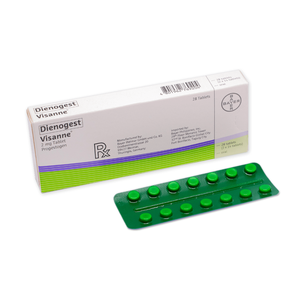 VISANNE Dienogest 2mg Tablet 28's price in the Philippines | MedsGo ...