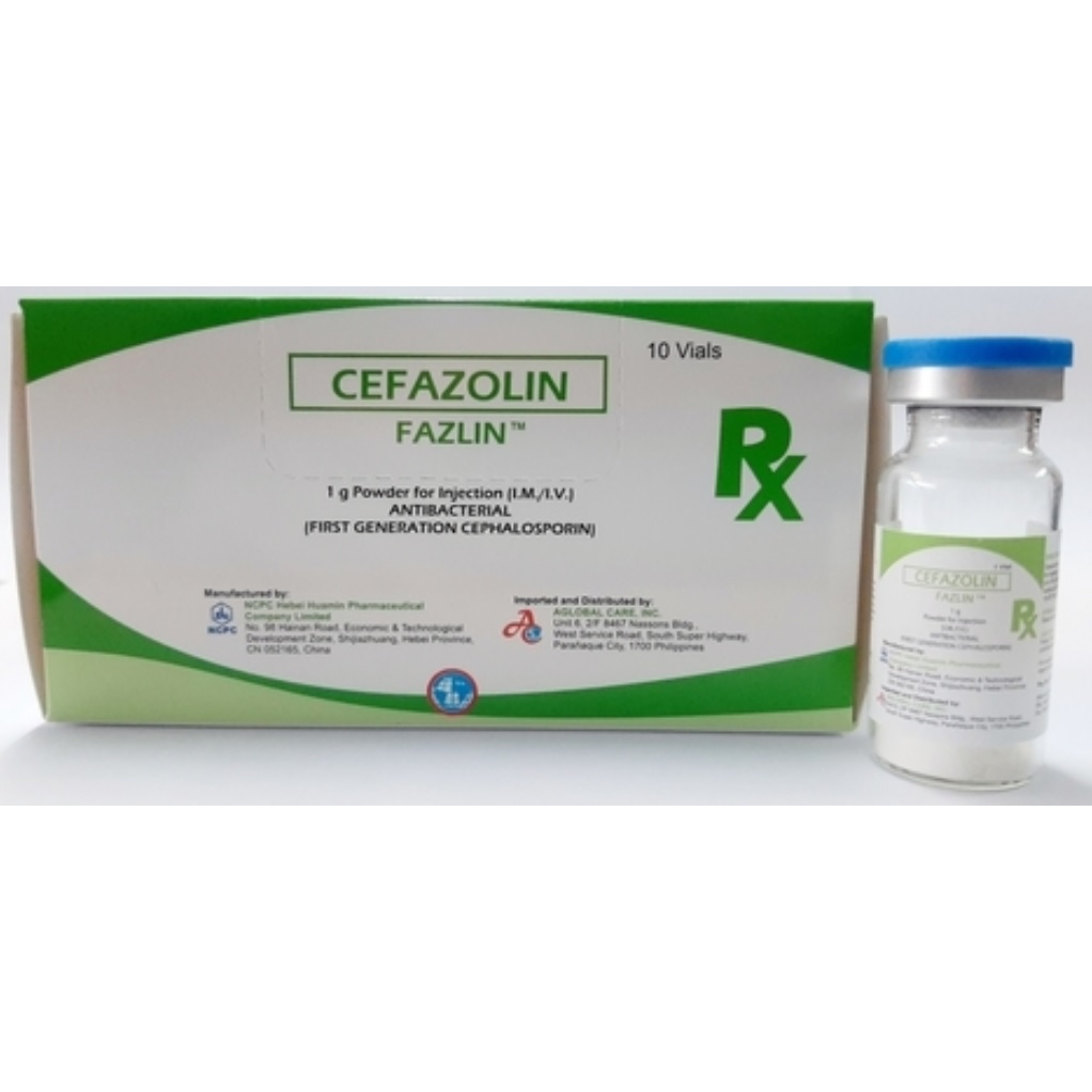 FAZLIN Cefazolin Sodium 1g Powder for IM/IV Injection 1's price in the Philippines | MedsGo Pharmacy
