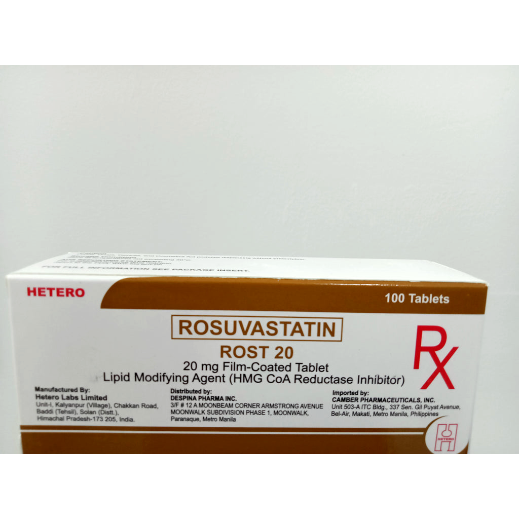 ROST 20 Rosuvastatin 20mg Film-Coated Tablet 100's price in the ...
