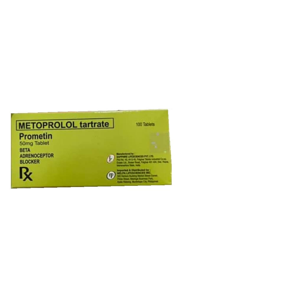 PROMETIN-100 Metoprolol Tartrate 100mg Tablet 100's price in the ...