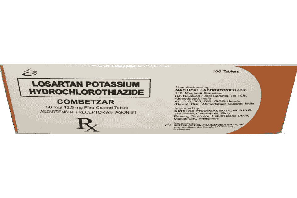 COMBETZAR Losartan Potassium / Hydrochlorothiazide 50mg / 12.5mg Film ...