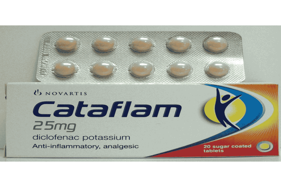 CATAFLAM Diclofenac Potassium 25mg Sugar-Coated Tablet 1's price in the ...