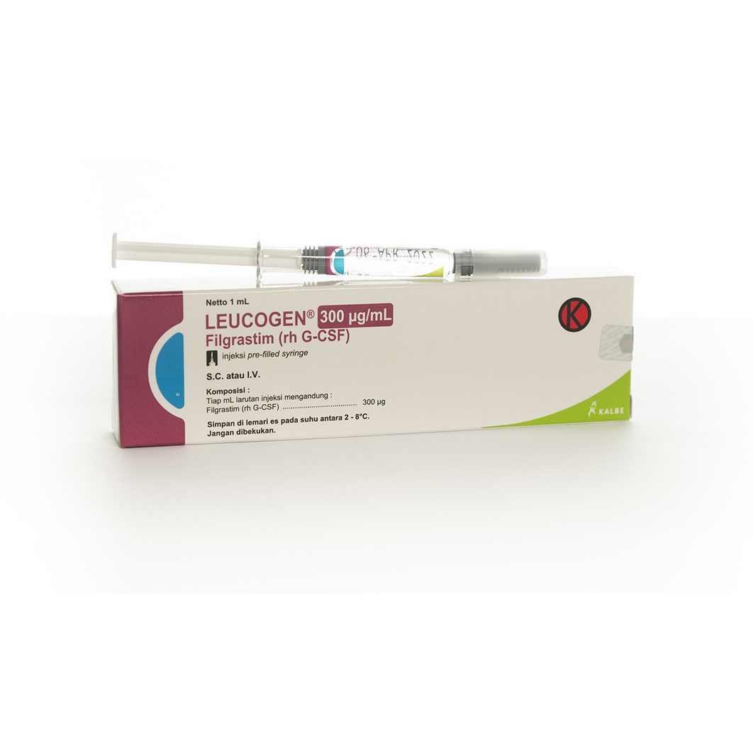 LEUCOGEN Filgastrim 300mcg / mL Solution for IV/SC Injection 1mL 1's ...