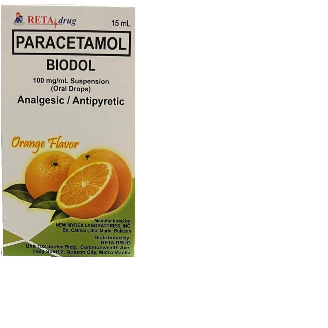 BIODOL Paracetamol 100mg / mL Suspension (Oral Drops) 15mL Orange price ...