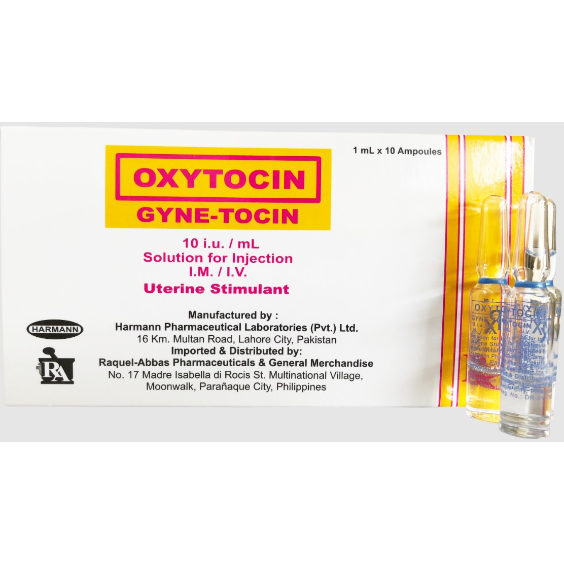 GYNE-TOCIN Oxytocin 10IU / mL Solution for IM/IV Injection 1mL 10's ...