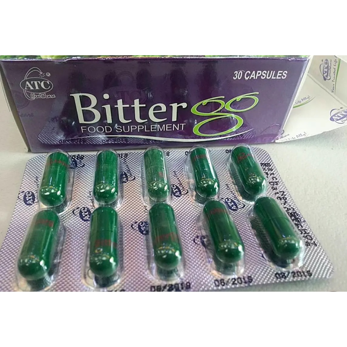 ATC BITTER GO Ampalaya / Banaba / Luyang Dilaw / Bawang Capsule 1's ...