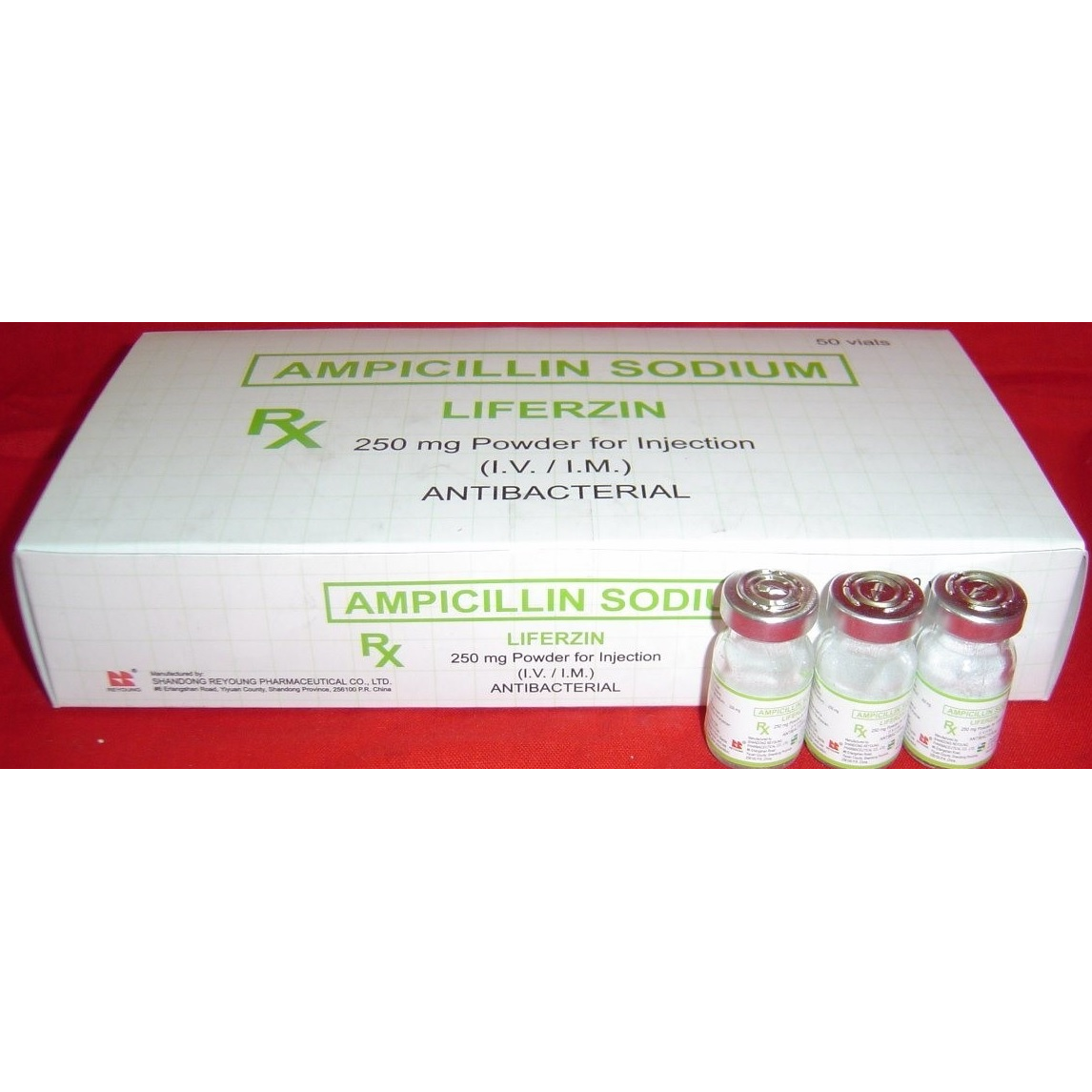 LIFERZIN Ampicillin Sodium 1g Powder for IM/IV Injection 50's price in ...