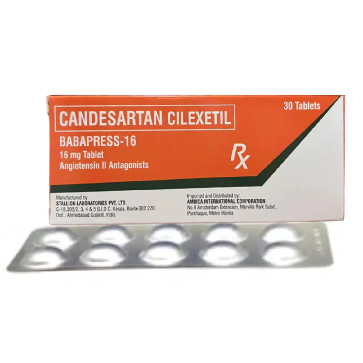 BABAPRESS-16 Candesartan Cilexetil 16mg Tablet 1's price in the ...