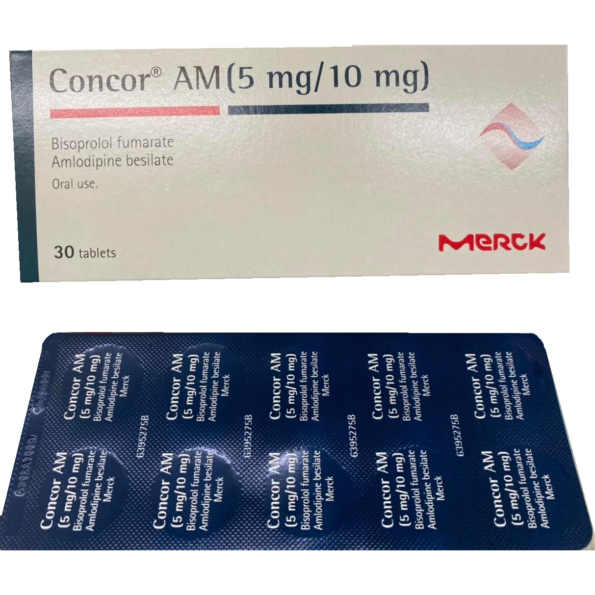 CONCORE AM Bisoprolol Fumarate / Amlodipine Besilate 5mg / 10mg Tablet ...