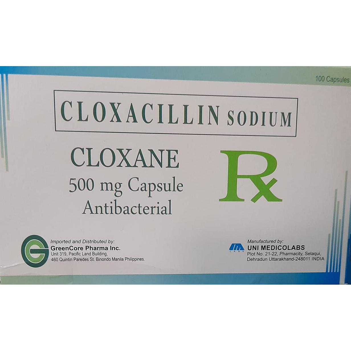 CLOXANE Cloxacillin Sodium 500mg Capsule 100's price in the Philippines ...