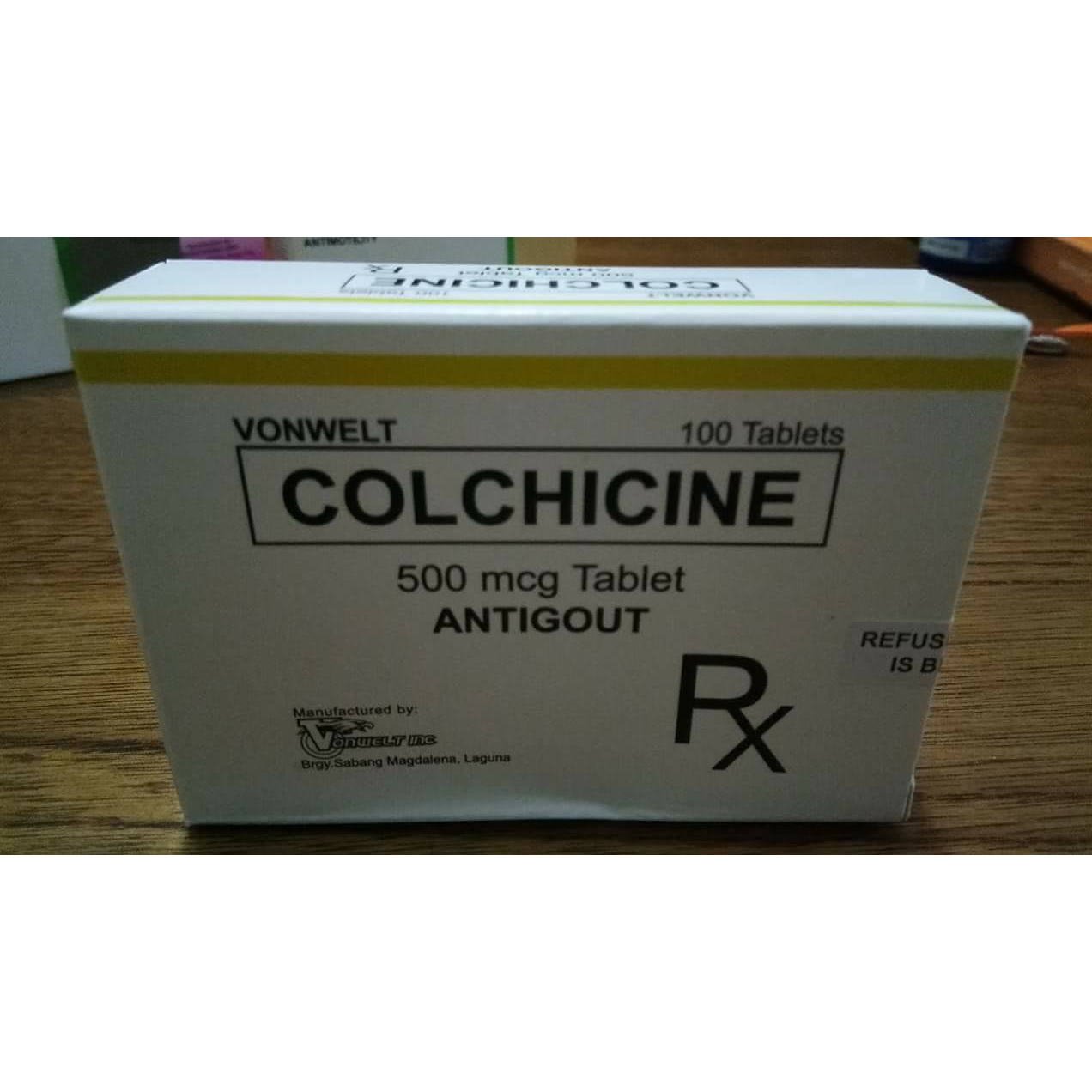 VONWELT Colchicine 500mcg Tablet 100's price in the Philippines ...