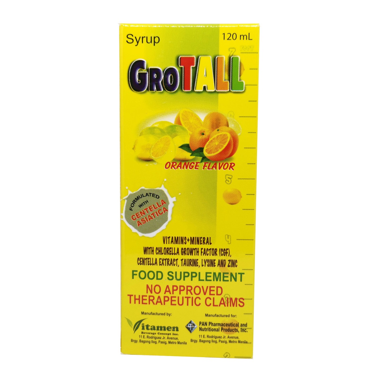 Buy Grotall vitamins & mineral food supplement syrup 120ml orange ...