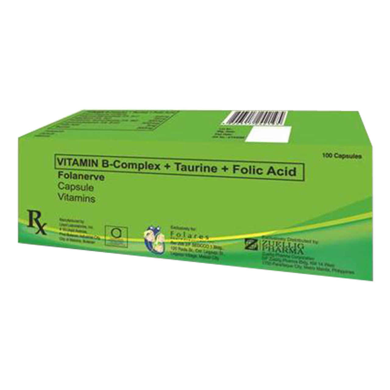 FOLANERVE Vitamin B Complex / Taurine / Folic Acid Capsule 1's price in ...