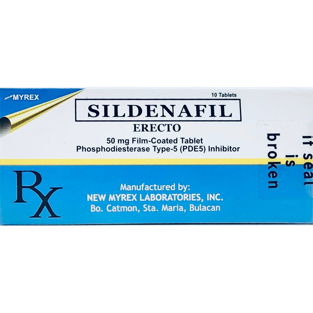 ERECTO Sildenafil Citrate 50mg Film-Coated Tablet 1's price in the ...