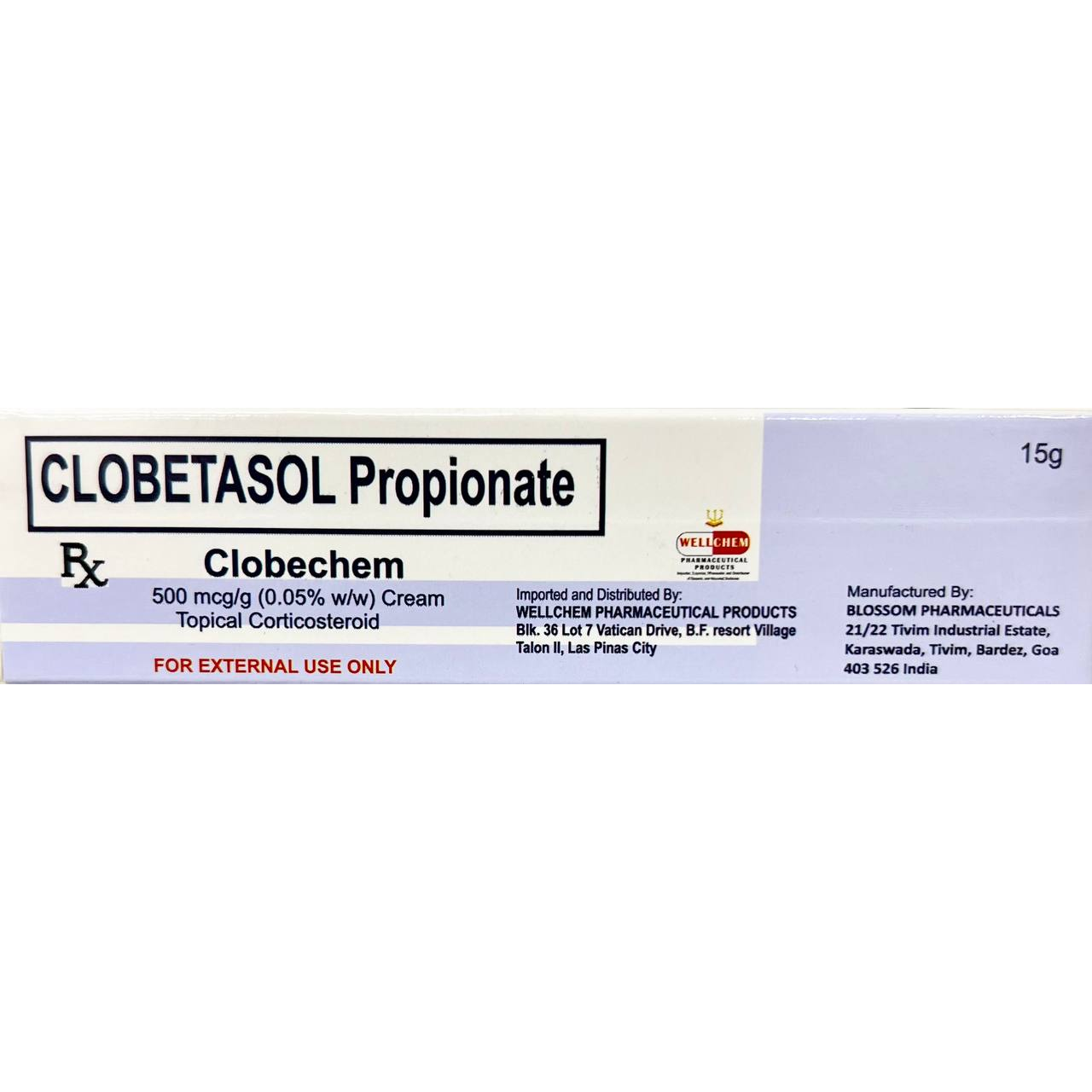 CLOBECHEM Clobetasol Propionate 500mcg Cream 15g price in the ...