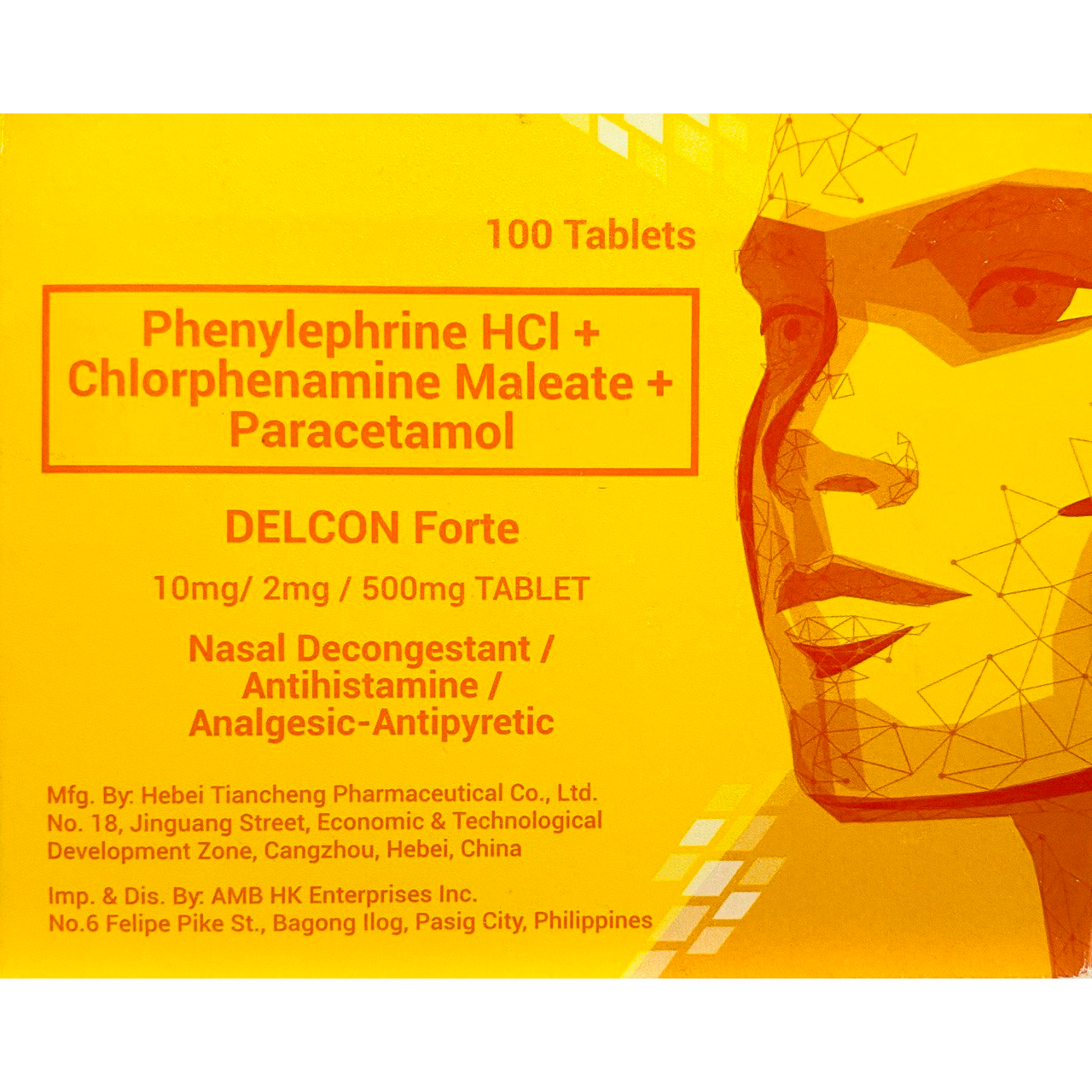 DELCON FORTE Phenylephrine Hydrochloride / Chlorphenamine Maleate ...