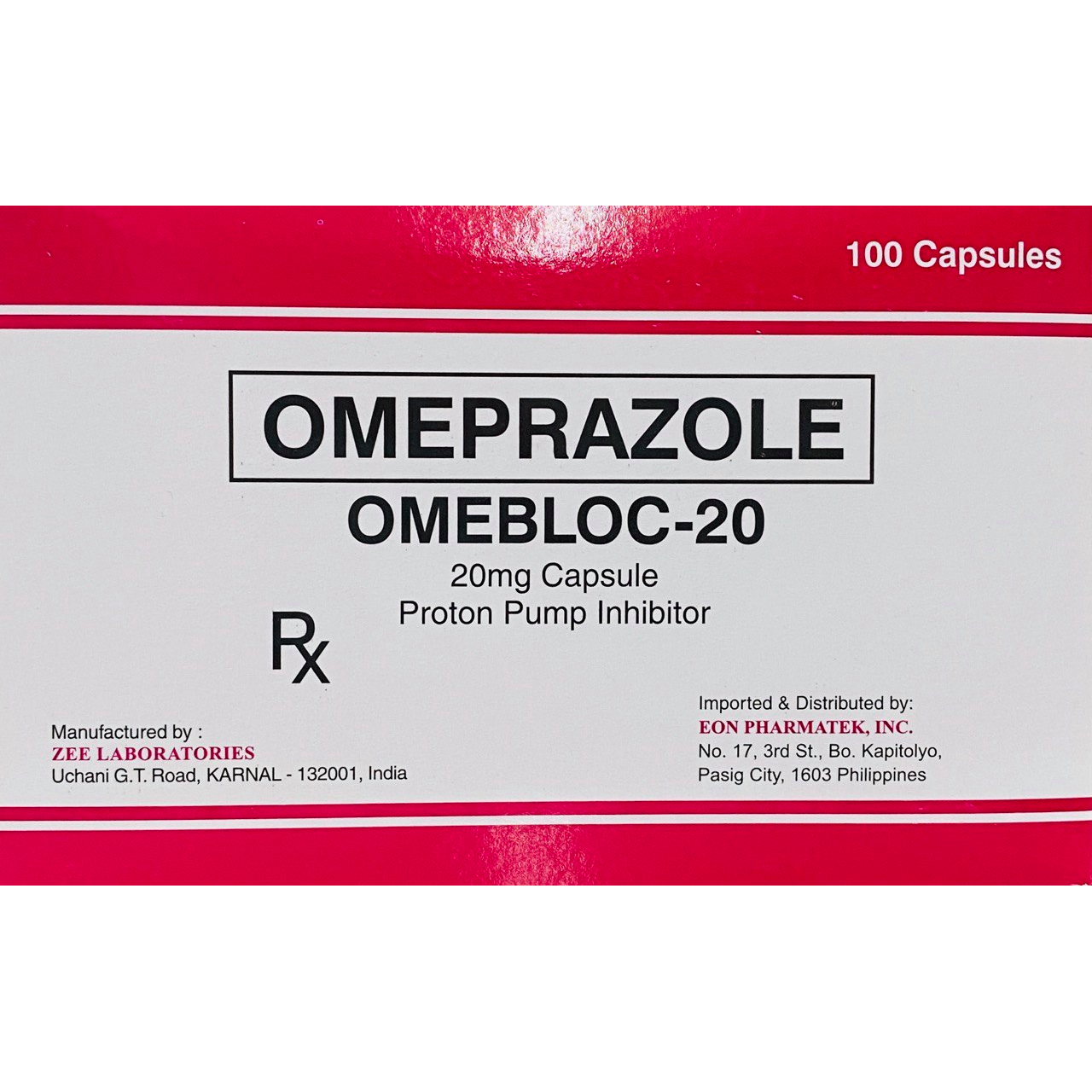 OMEBLOC-20 Omeprazole 20mg Delayed-Release Capsule 100's price in the ...