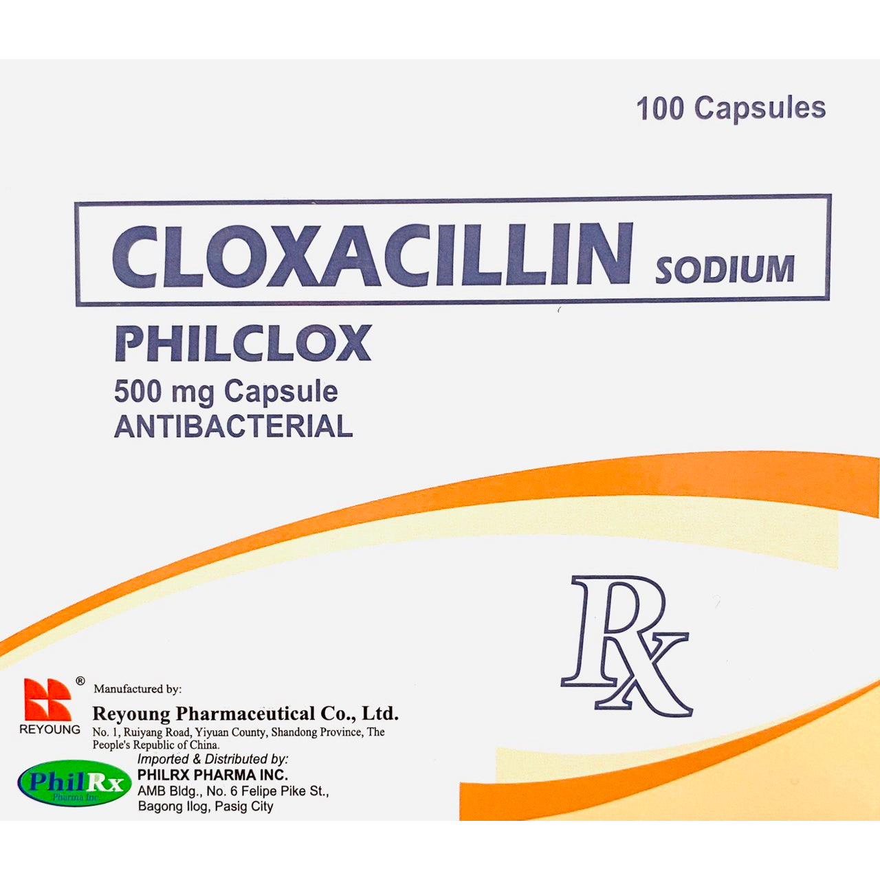 PHILCLOX Cloxacillin Sodium 500mg Capsule 1's price in the Philippines ...