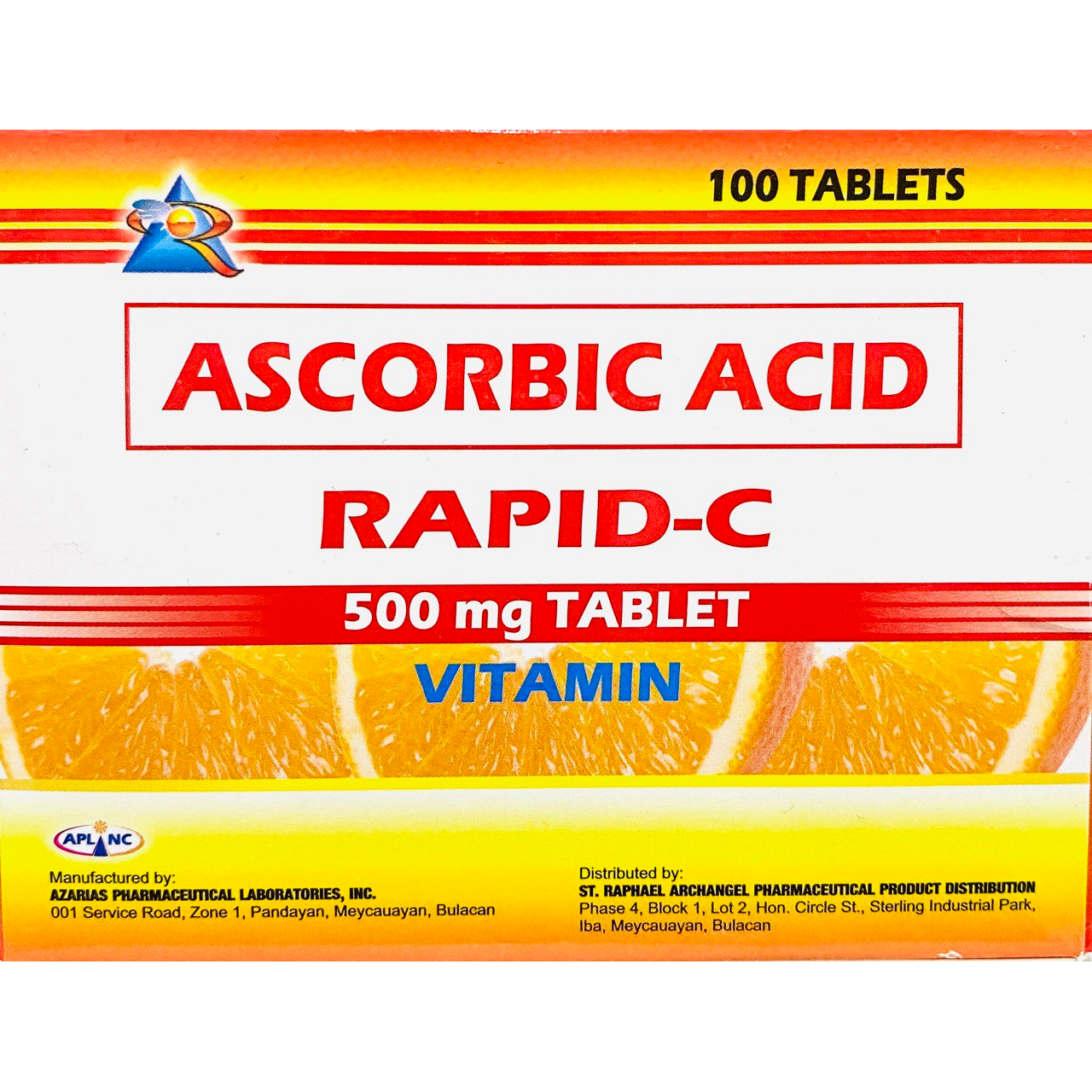 RAPID-C Ascorbic Acid 500 mg Tablet 100's price in the Philippines ...