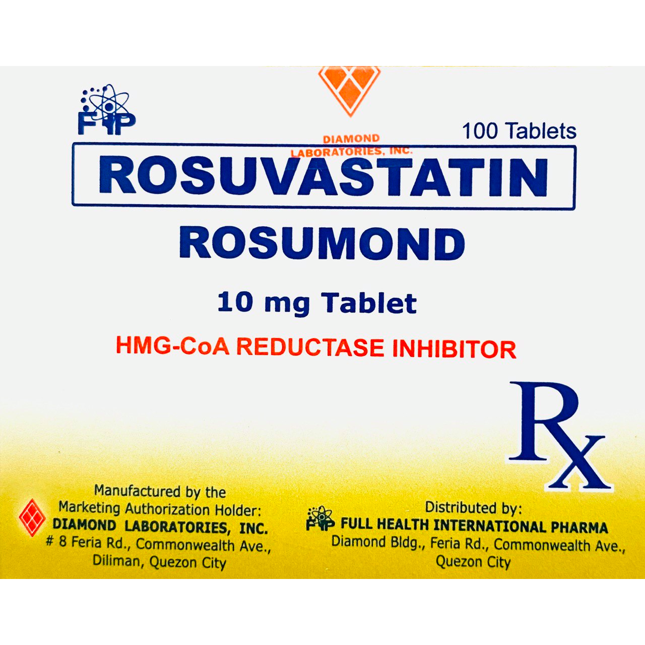 ROSUMOND Rosuvastatin 10mg Tablet 1's price in the Philippines | MedsGo ...