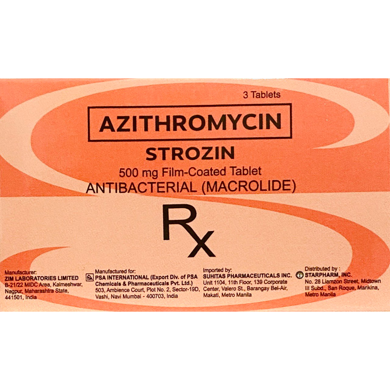 STROZIN Azithromycin 500mg Film-Coated Tablet 1's price in the ...