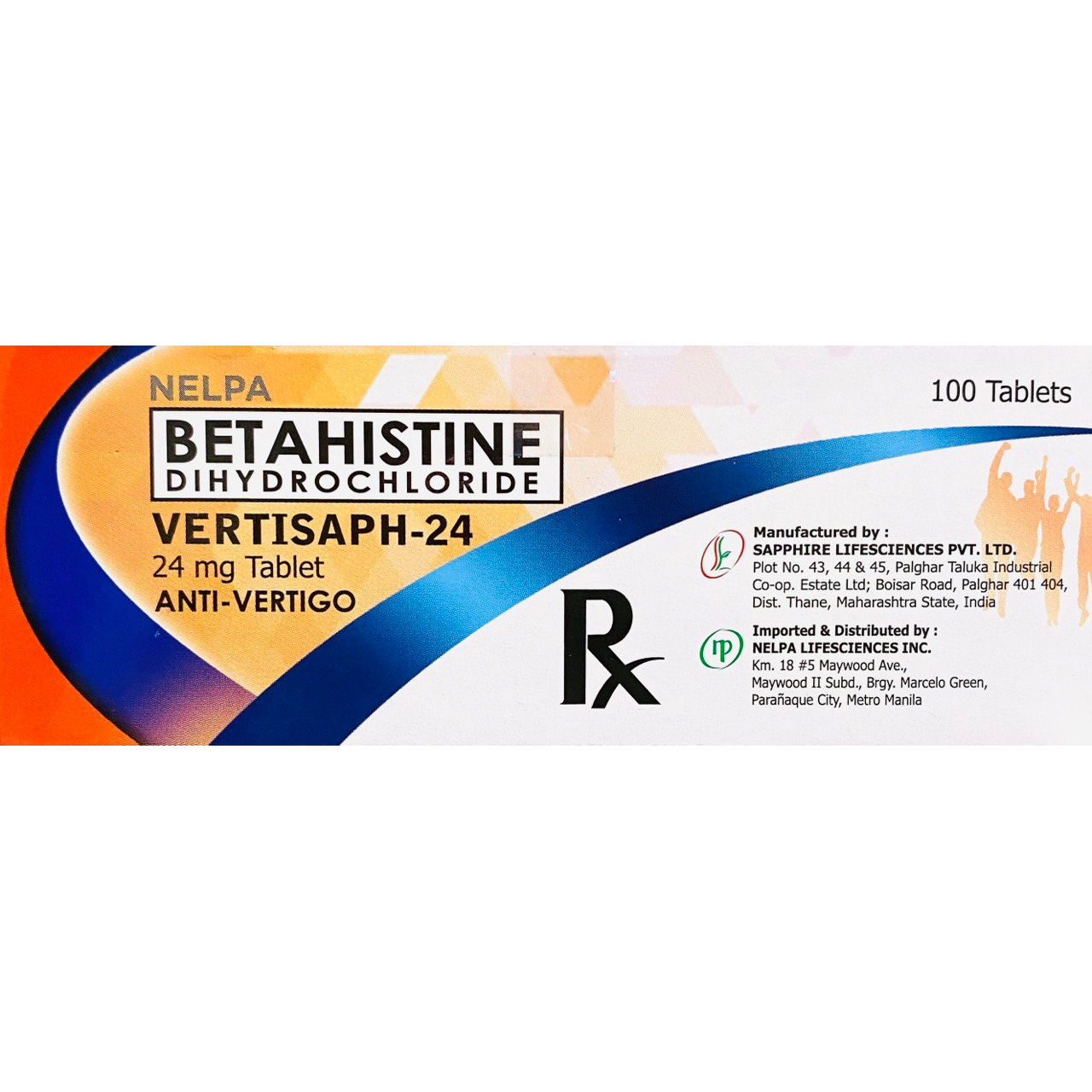 VERTISAPH-24 Betahistine Dihydrochloride 24mg Tablet 1's price in the ...