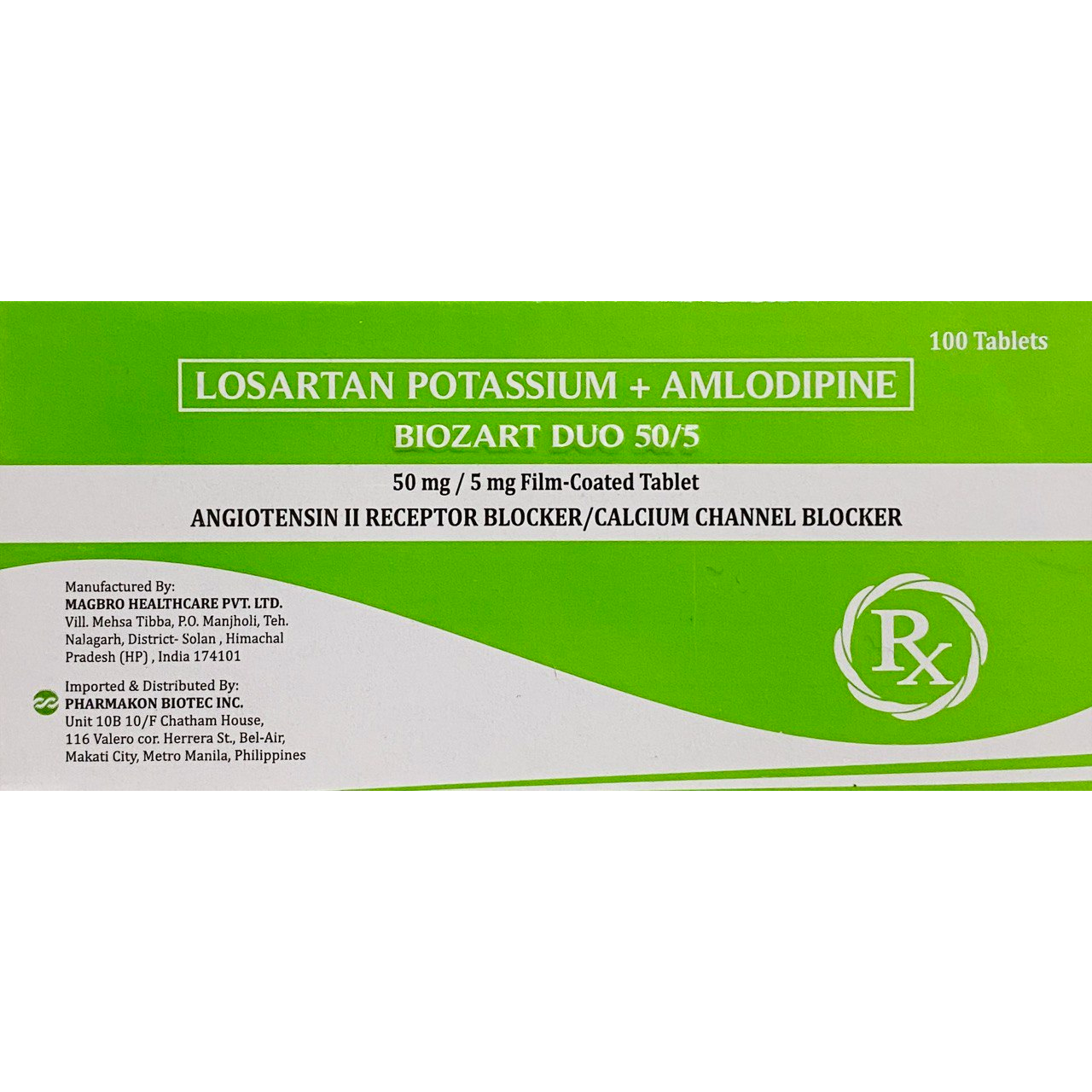 BIOZART DUO Losartan / Amlodipine 50mg / 5mg Tablet 1's price in the ...