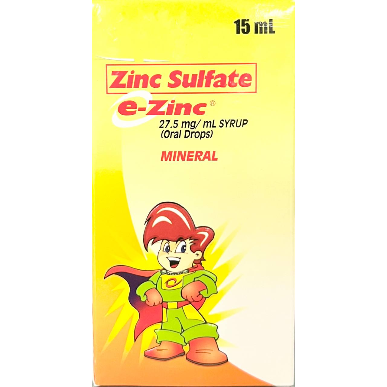 E-ZINC Zinc 27.5mg / mL Syrup (Oral Drops) 15mL price in the ...