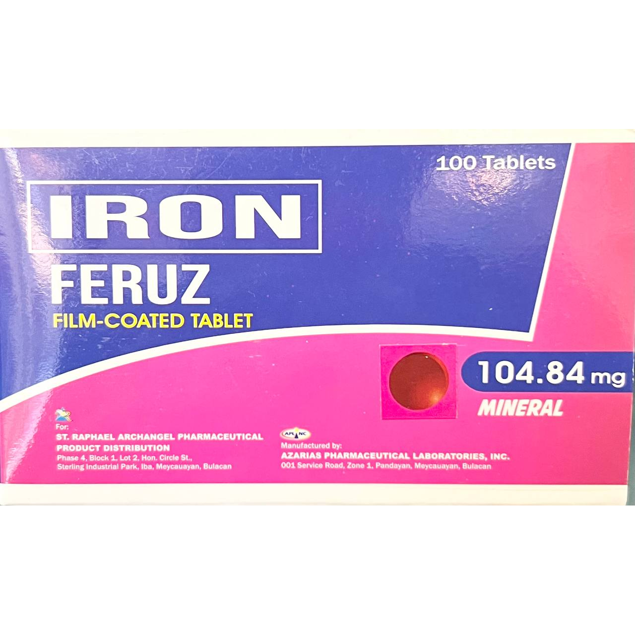 FERUZ Ferrous Sulfate 325mg Tablet 1's price in the Philippines ...