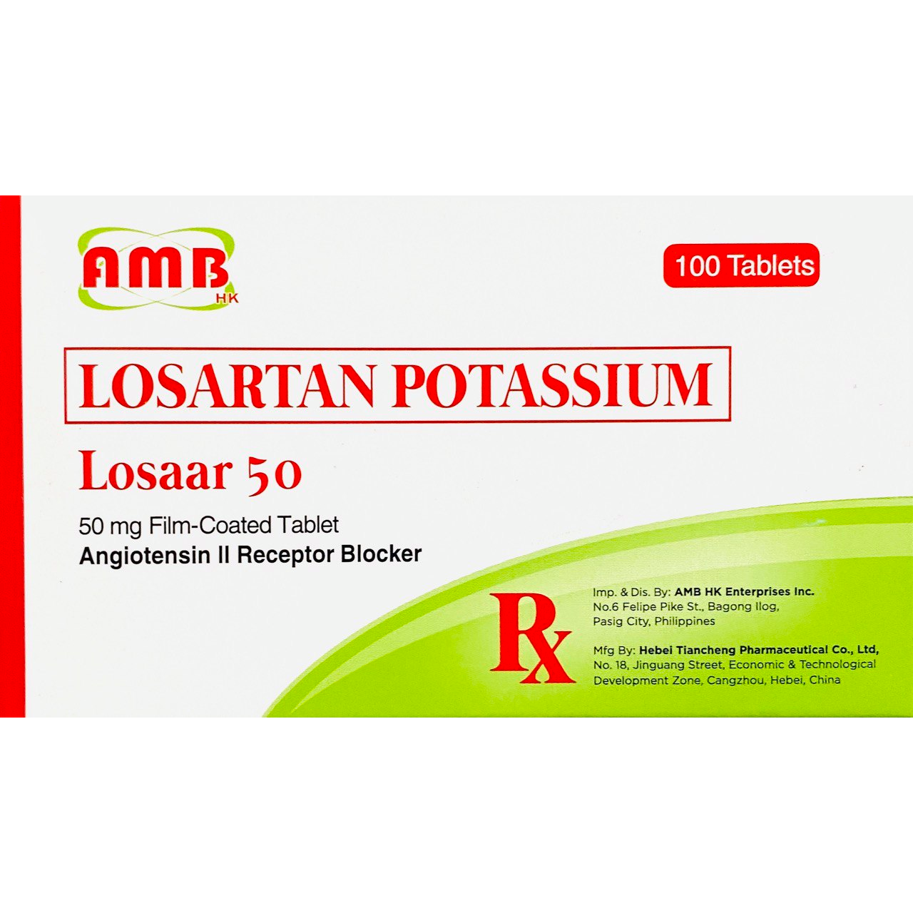 LOSAAR 50 Losartan Potassium 50mg Film-Coated Tablet 1's price in the ...