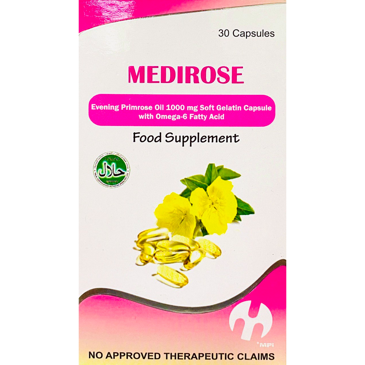 MEDIROSE Evening Primrose Oil / Omega-6 Fatty Acid 1000mg Softgel ...
