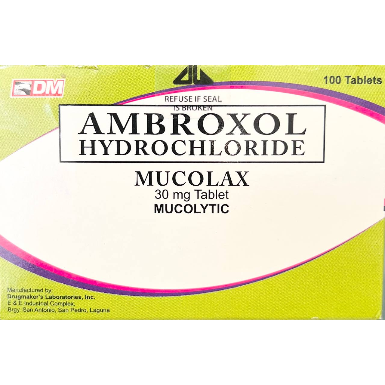 MUCOLAX Ambroxol Hydrochloride 30mg Tablet 100's price in the ...