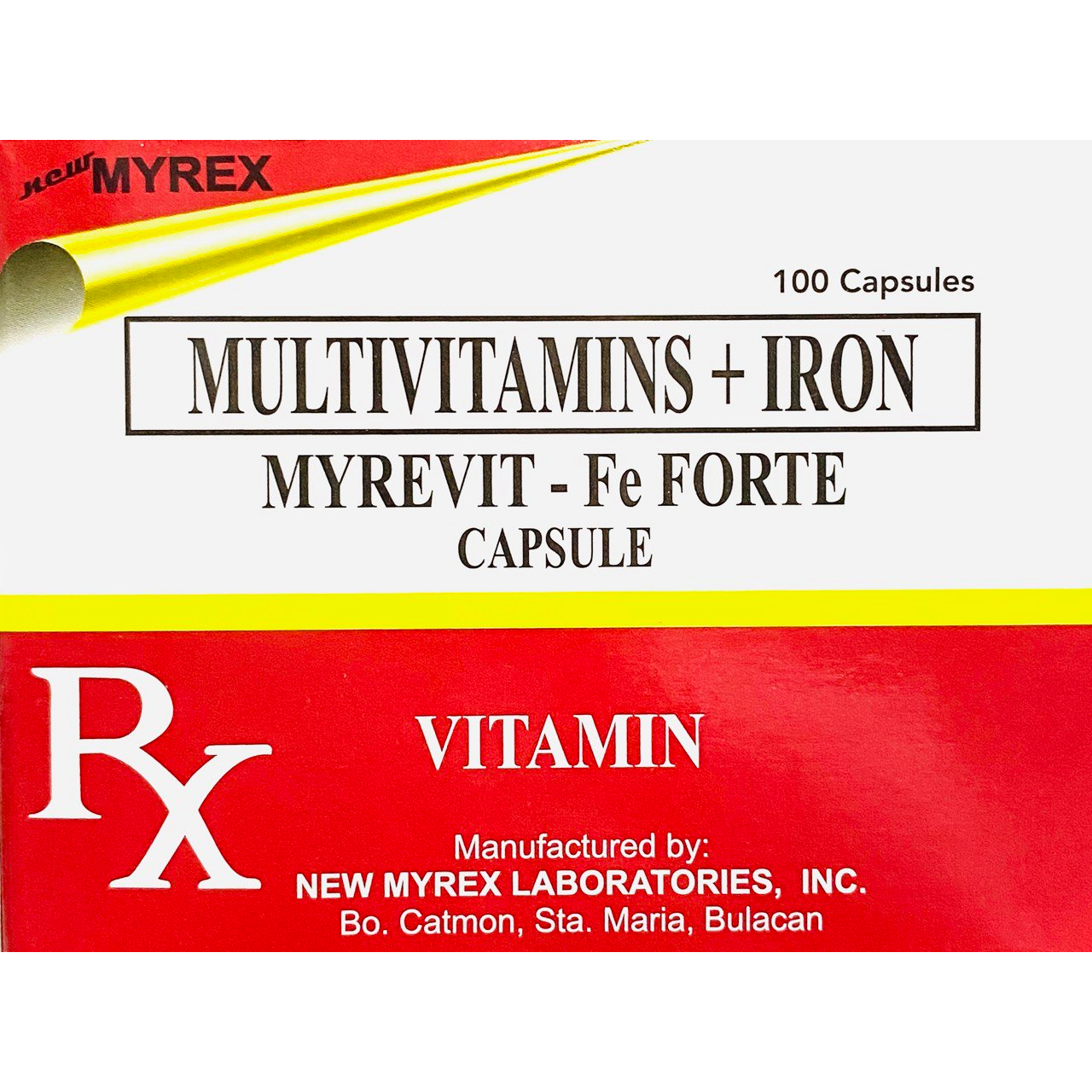MYREVIT-FE FORTE Ferrous Fumarate / Vitamin B Complex Capsule 1's price ...