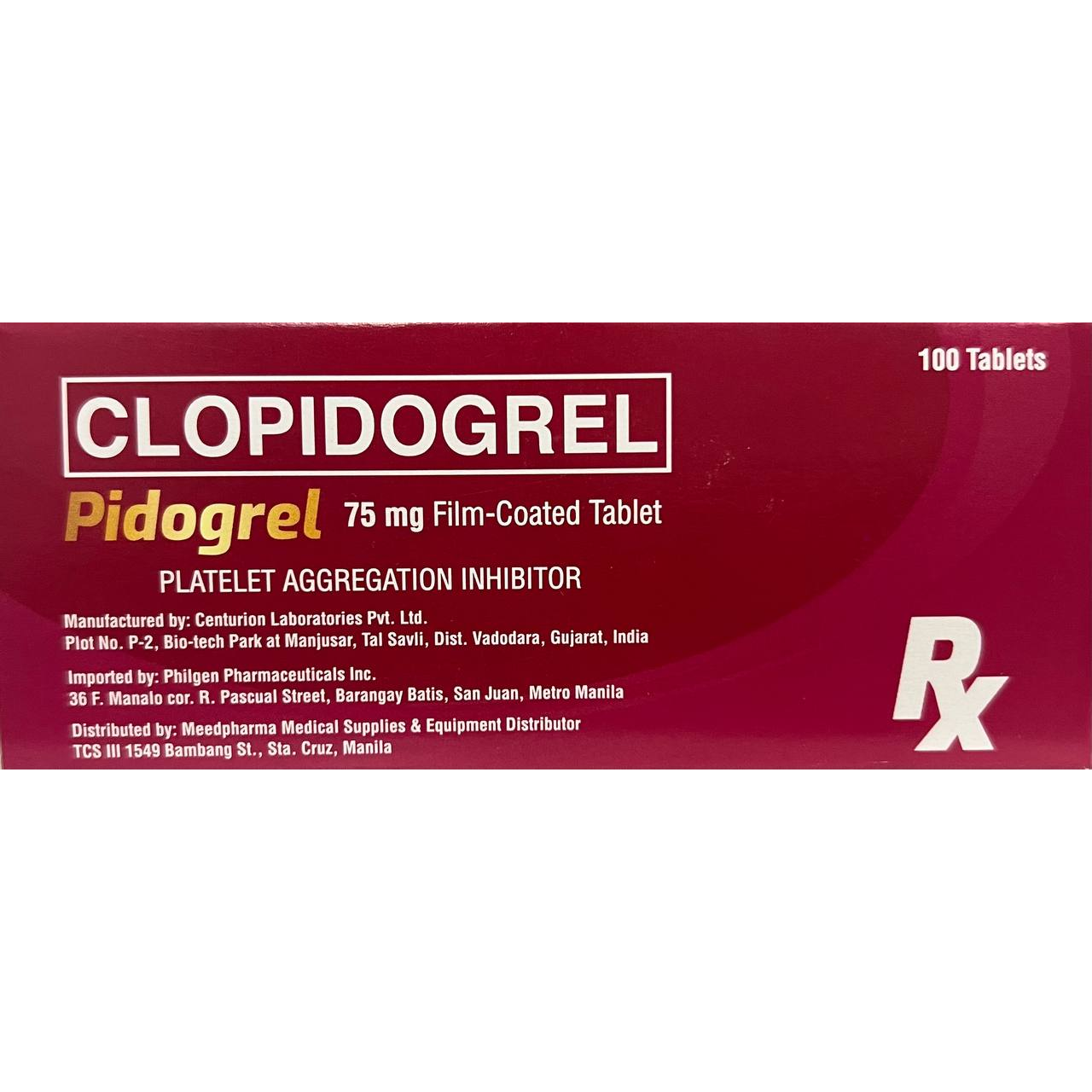 PIDOGREL Clopidogrel 75mg Film-Coated Tablet 1's price in the ...