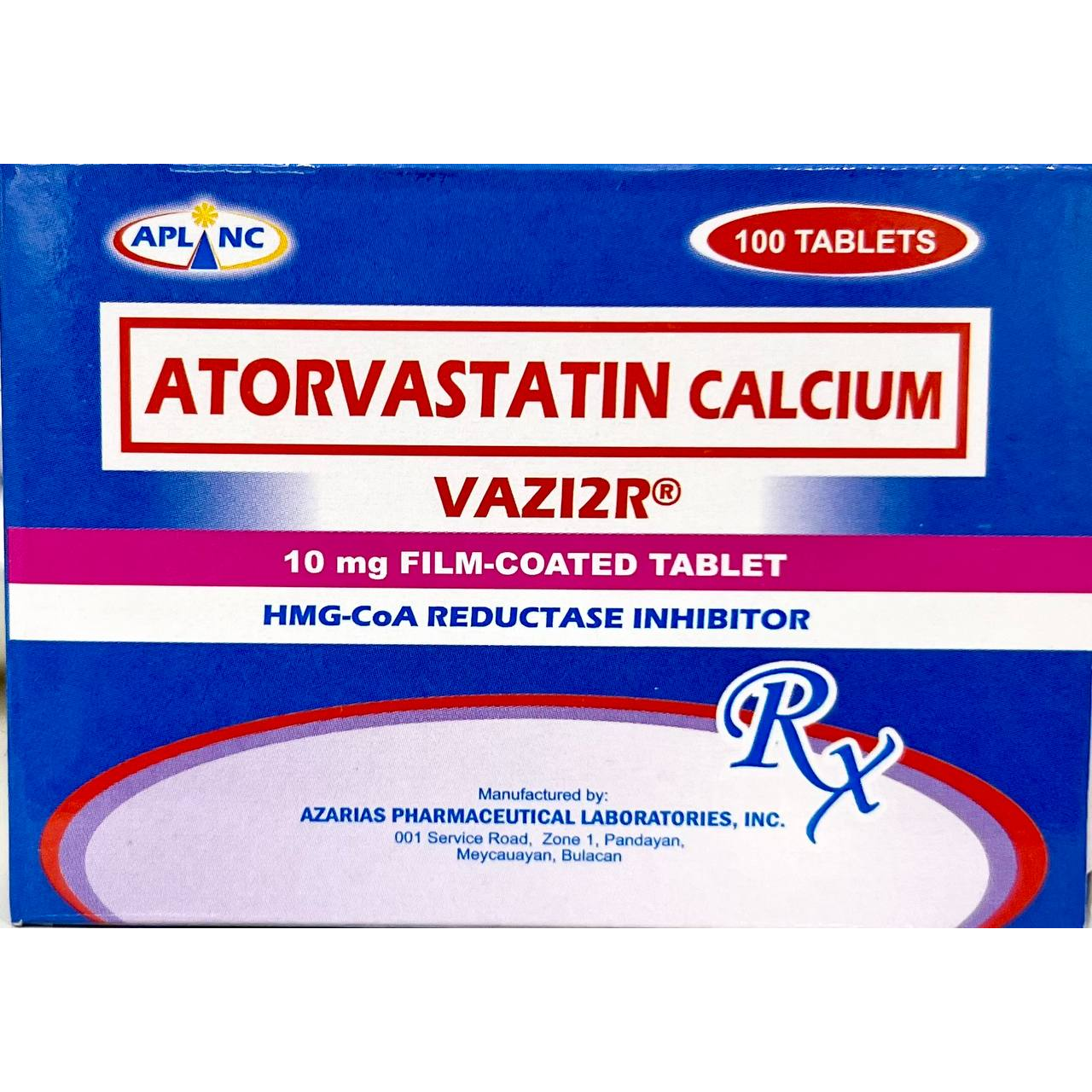 VAZI2R Atorvastatin 10mg Film-Coated Tablet 100's price in the ...