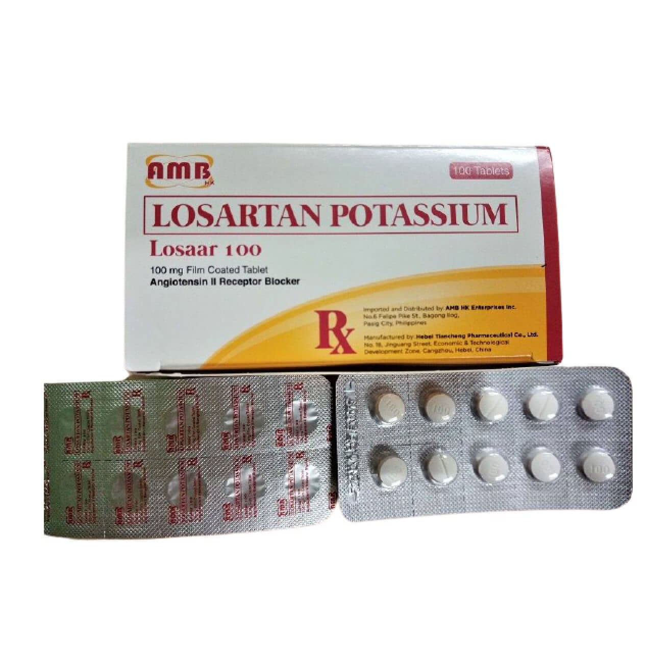 LOSAAR 100 Losartan Potassium 100mg Film-Coated Tablet 30's price in ...