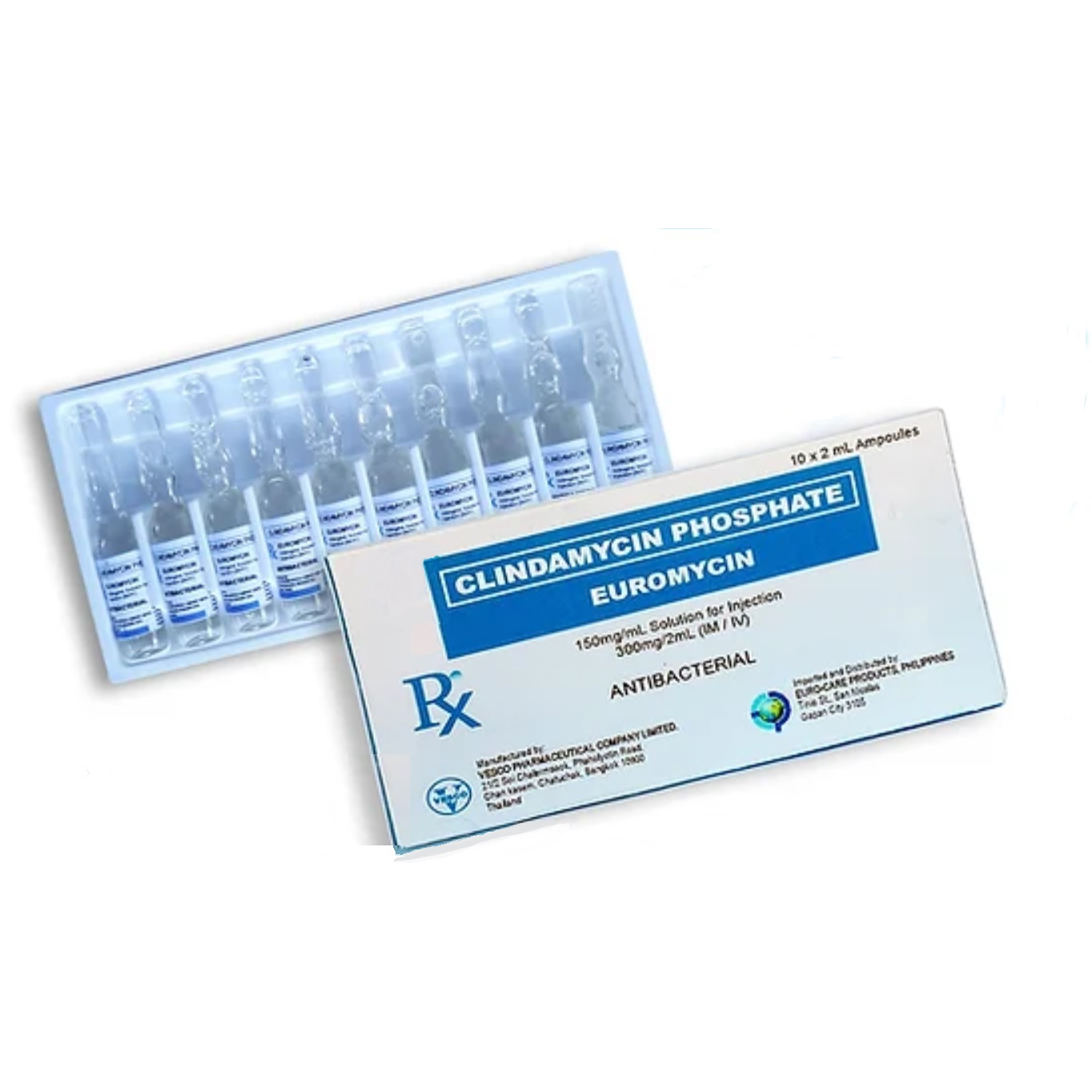 EUROMYCIN Clindamycin Phosphate 150 mg/mL Solution for IM/IV Injection ...