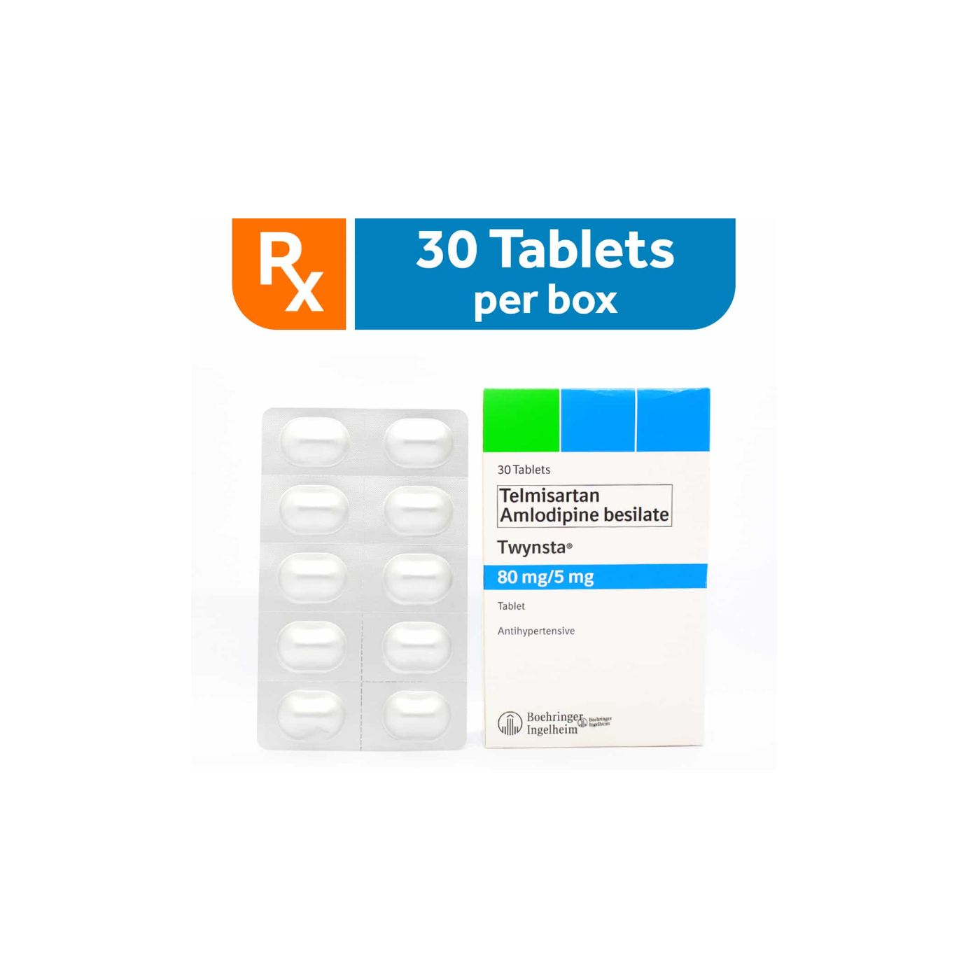 TWYNSTA Telmisartan / Amlodipine 80mg / 10mg Tablet 30's price in the ...