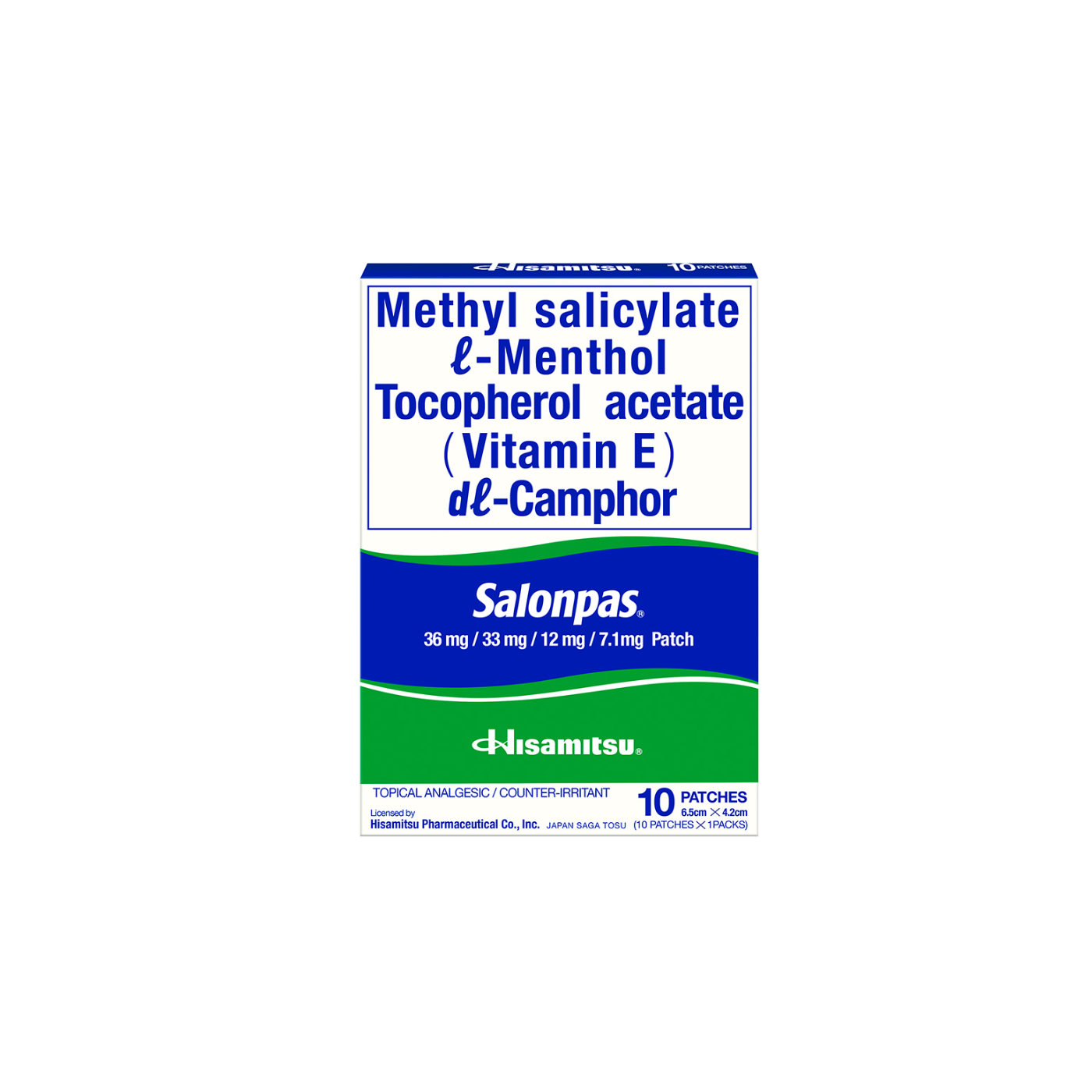 SALONPAS Methyl Salicylate / L-Menthol / Tocopherol Acetate / Dl ...